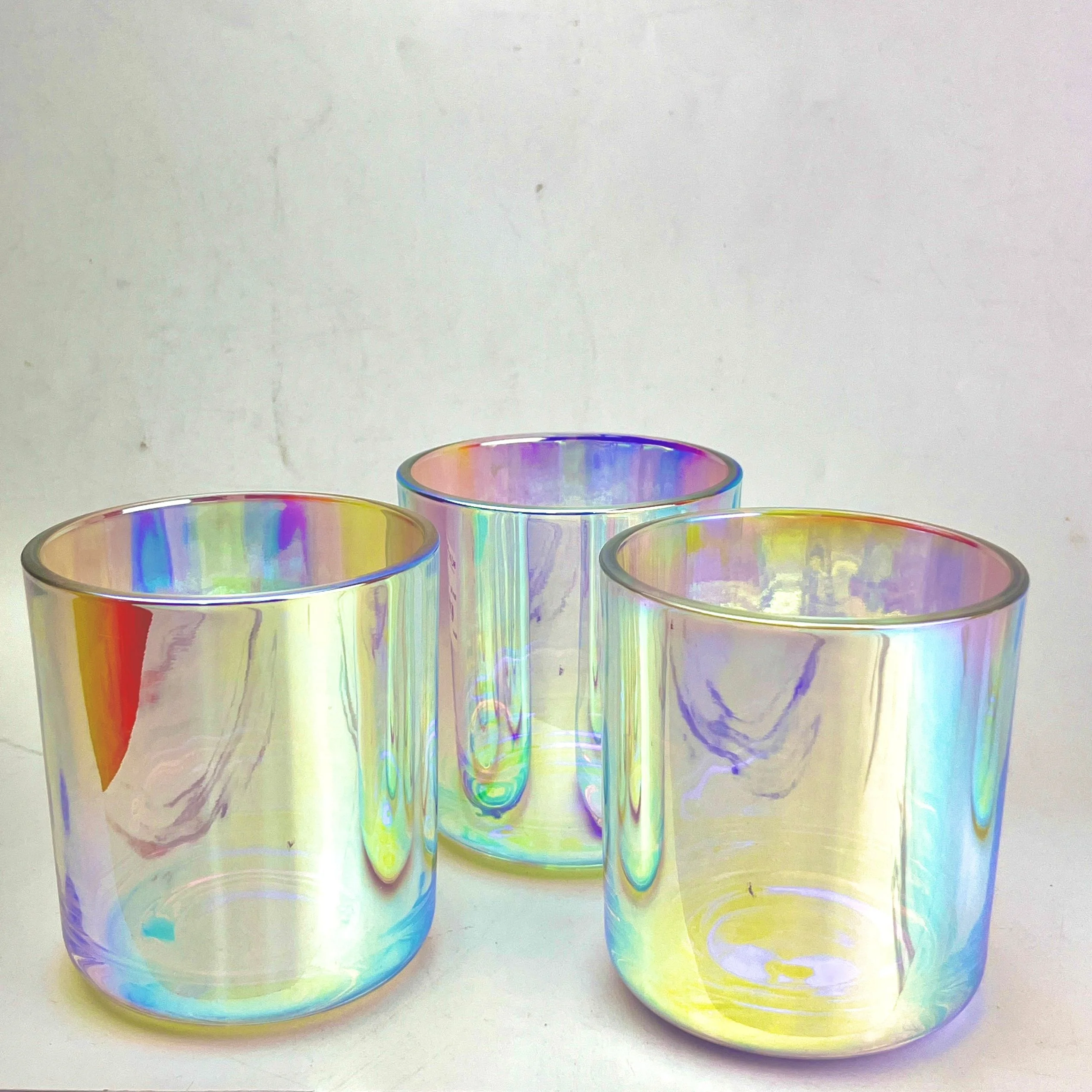 Recycled Iridescent Candle Jars - Luxury & Sustainability
