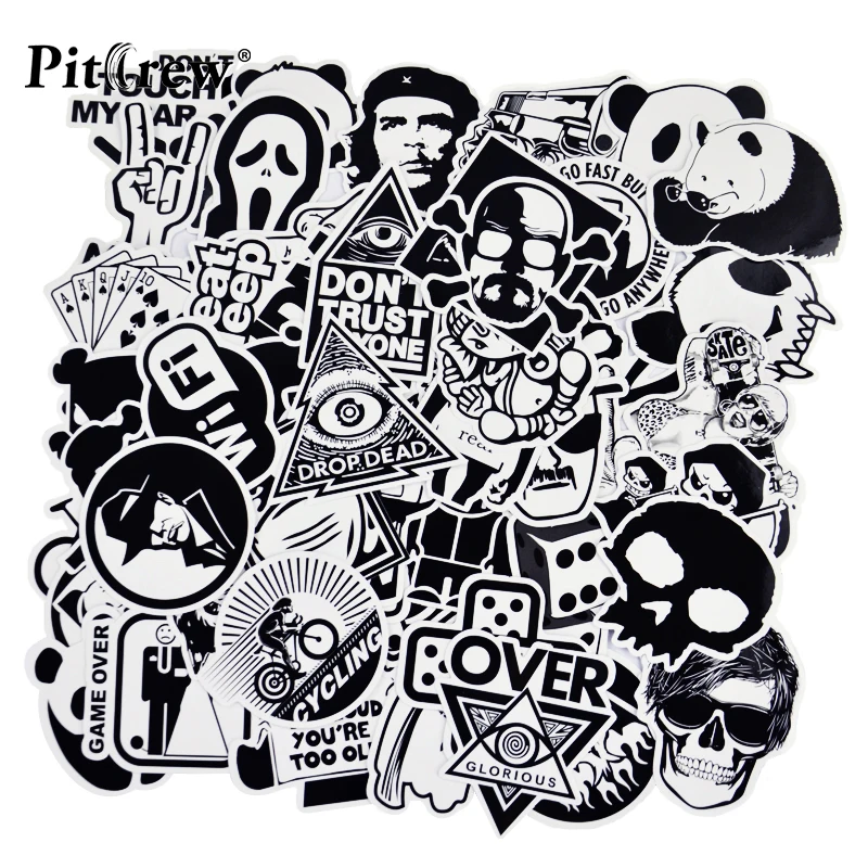 Cool Stickers Black And White