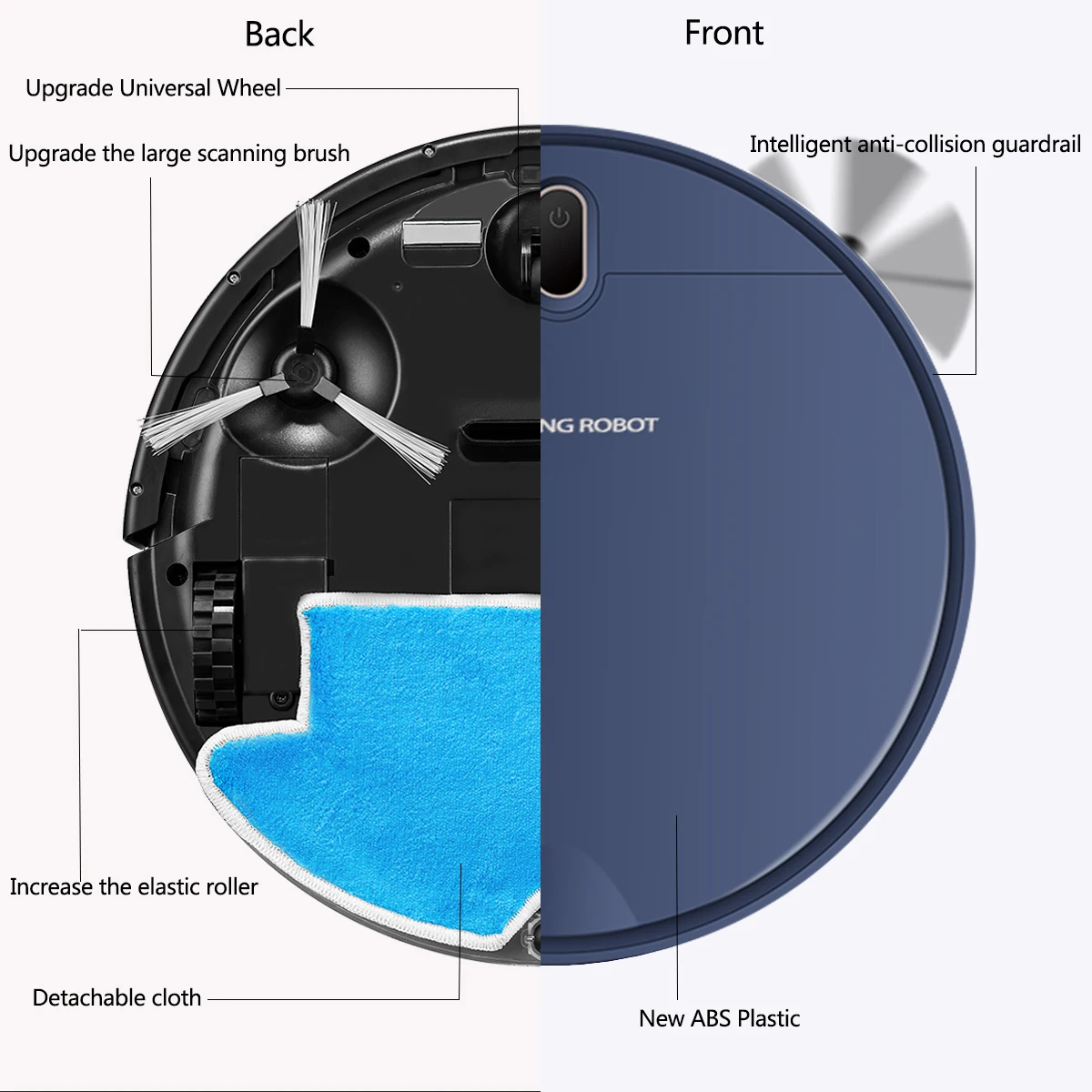 Jk-db100 Clean Robot Multifunctional Intelligent Auto Aspirapolvere ...