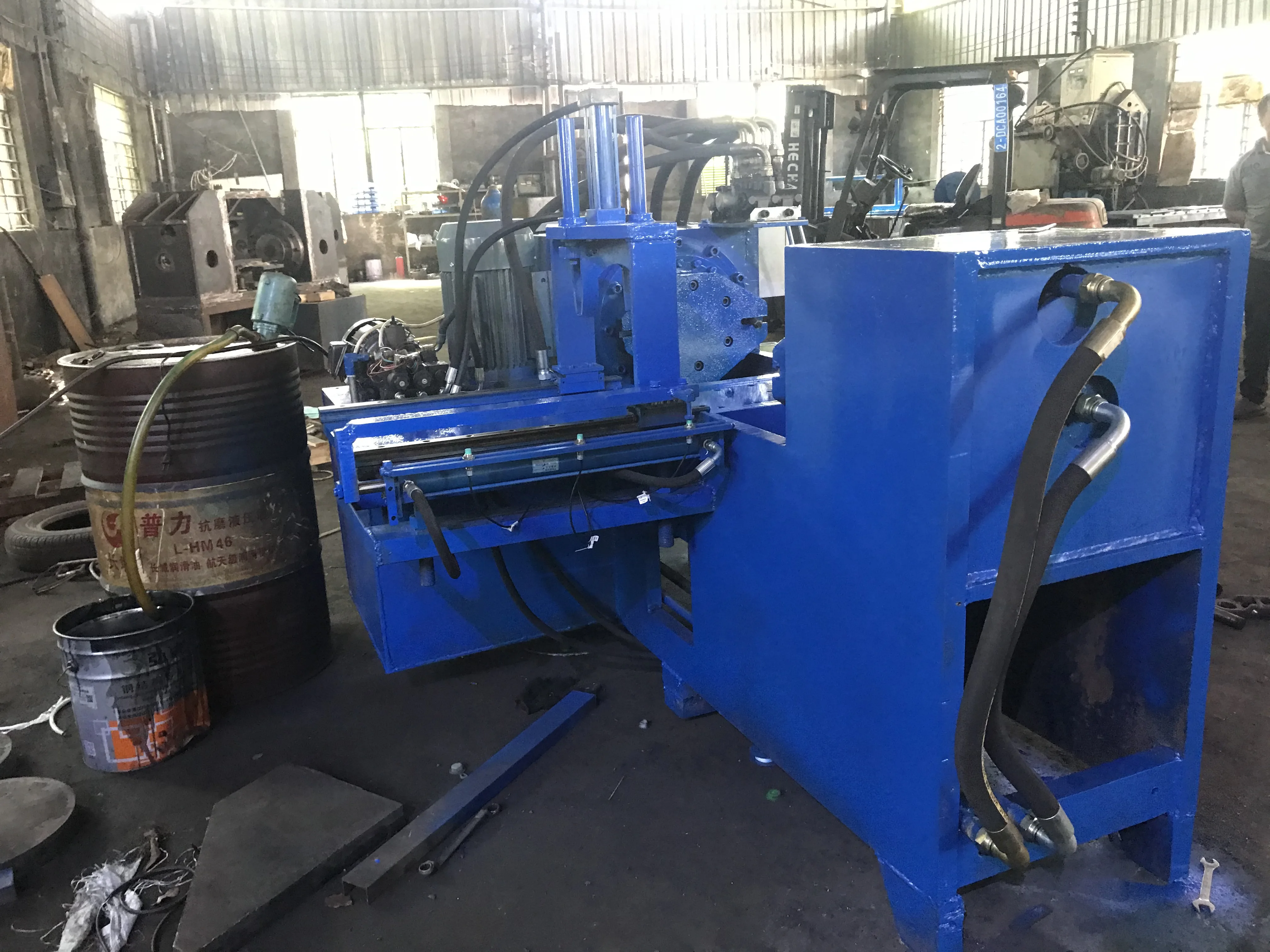 300T Excavator Hydraulic Track Link Press Machine with Double Ram