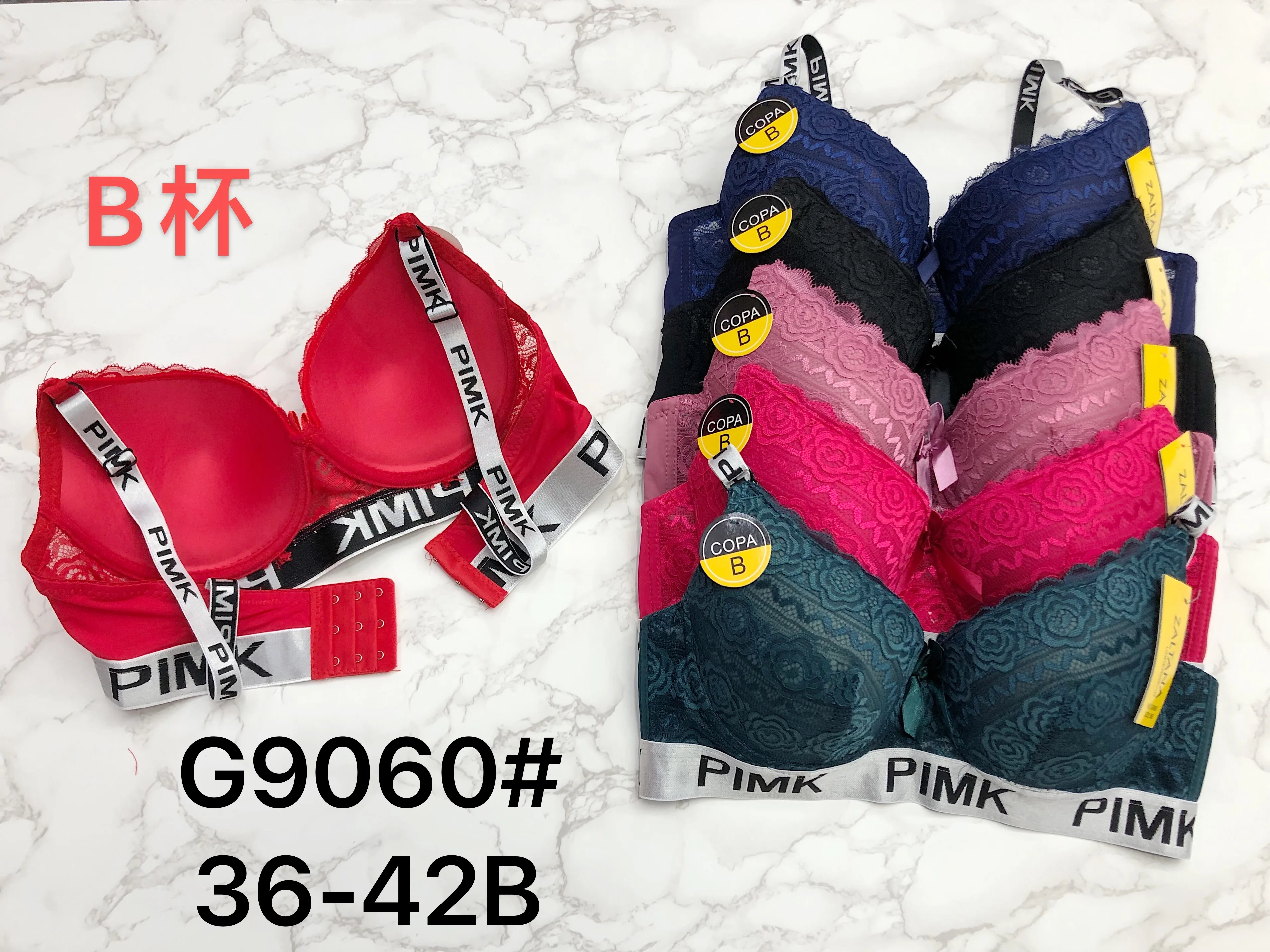 Stylish Letter Lace Big Size Woman Bra Thin Full Cup Lingerie C Plus ...