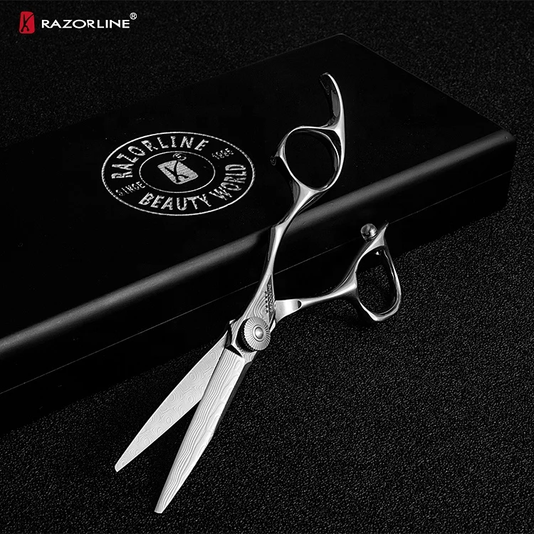 Razorline Dk02 Professional Sweden Damascus Hair Scissors Barber Shears ...