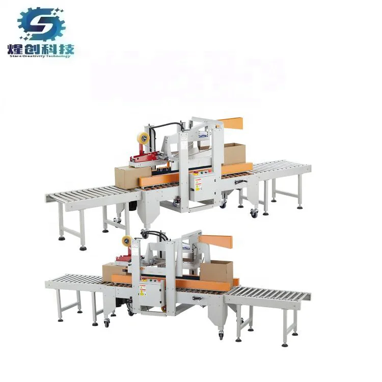 Industry Automatic Fold Flap Carton Case Box Sealing Taping Sealer Machine For Automated Packing ...