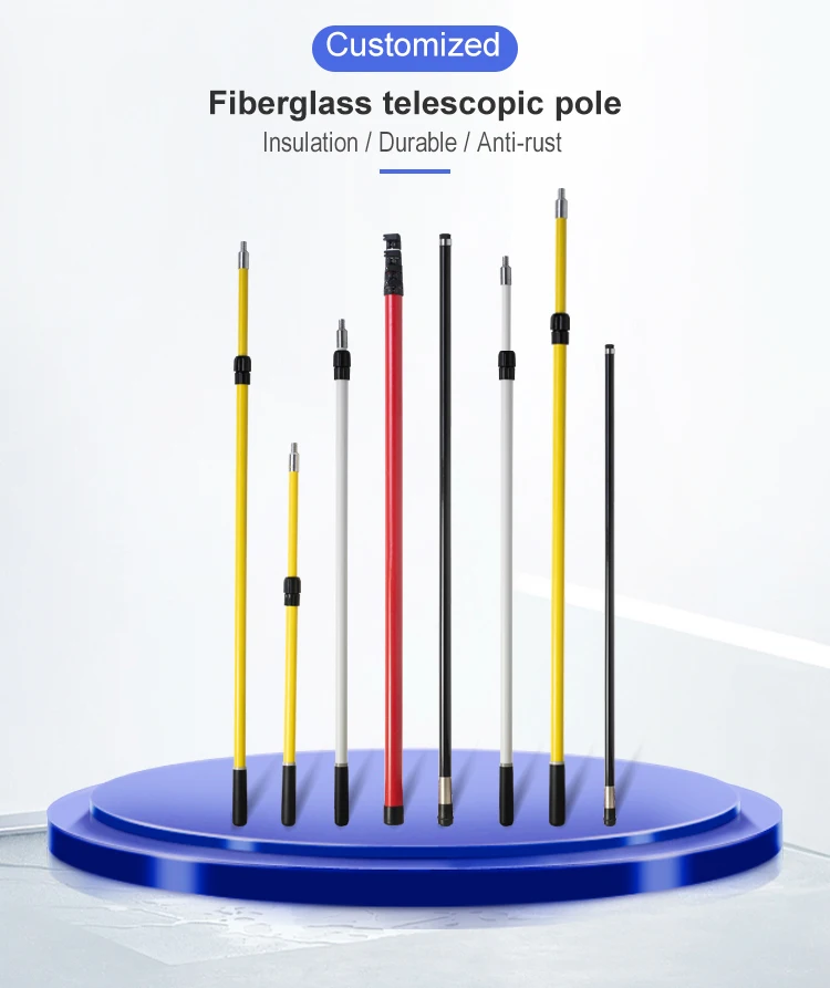 High Strength FRP Fiberglass Telescopic Mast Pole for Flag Antenna Mast