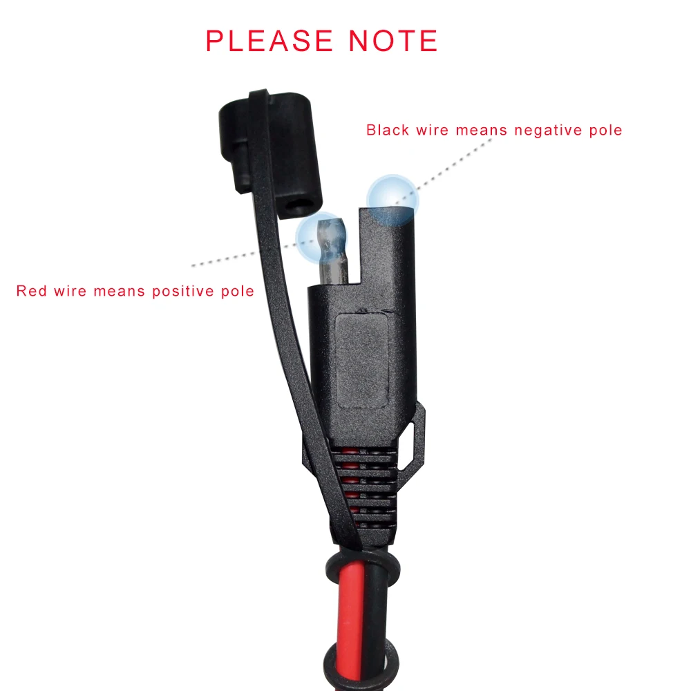 10A FUSE in Line SAE Bullet Connector to Ring Terminal Cable