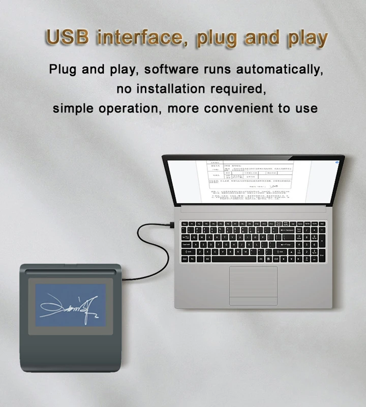 Portable 5 Inch Smart Signature Pad With Compatible Graphic Wireless ...