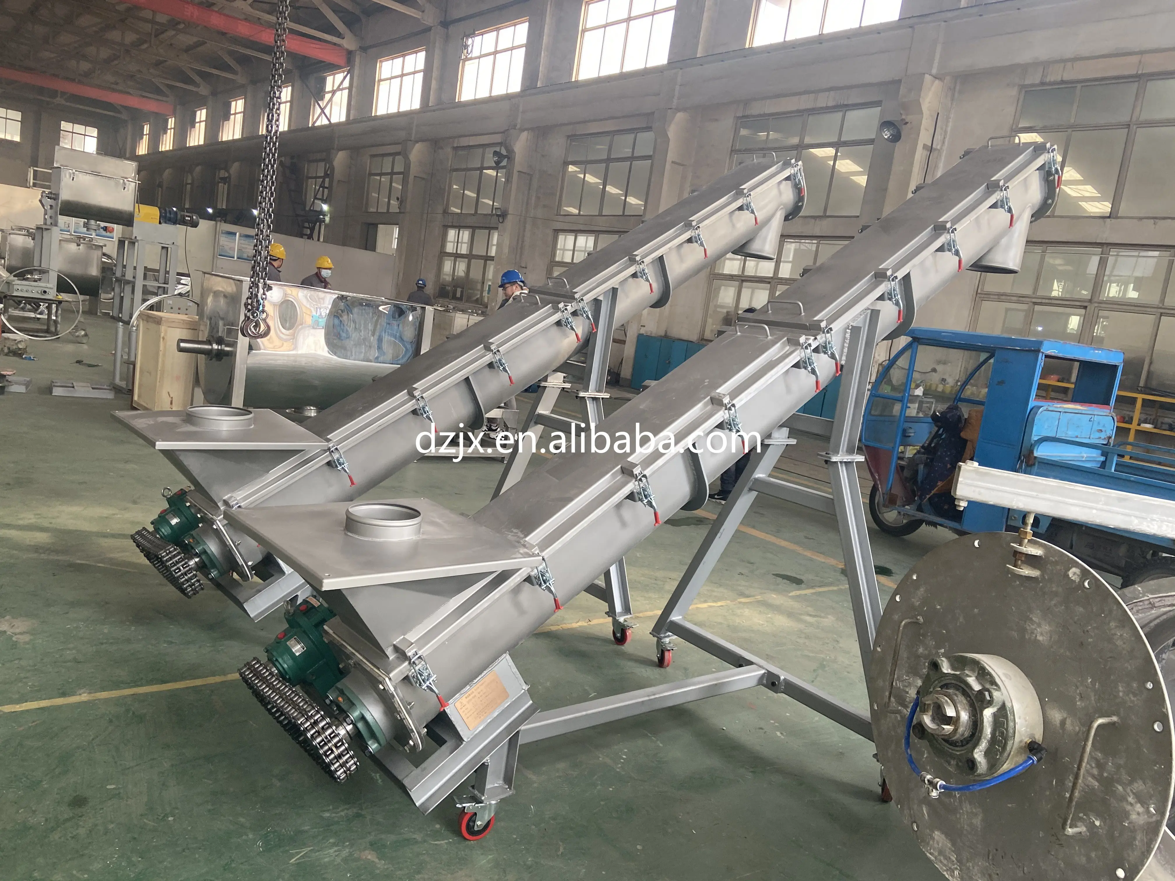 DZJX Stainless Steel Auger Conveyer Machine Ss Vercical Screw Feeder ...