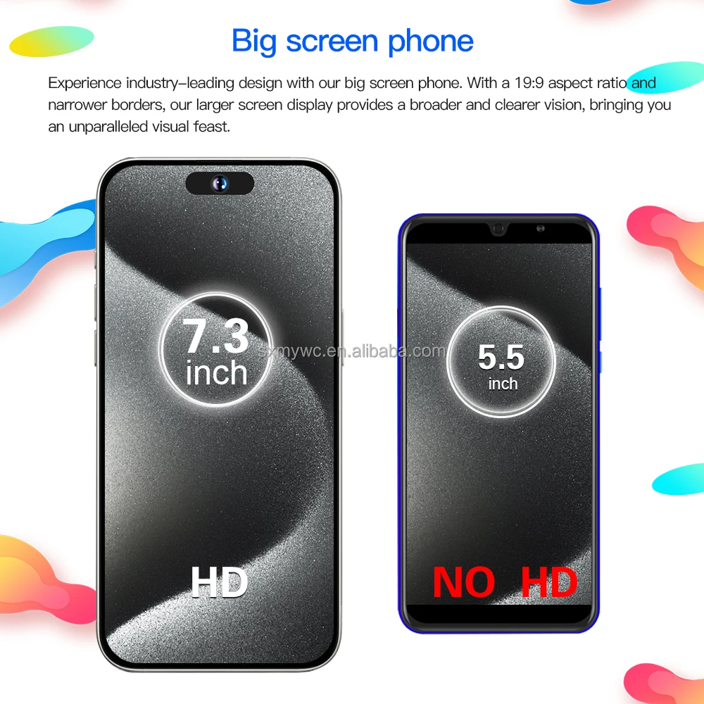 High Quality 5g Version 15 Pro Max Unlocked Global Smartphone Strong ...