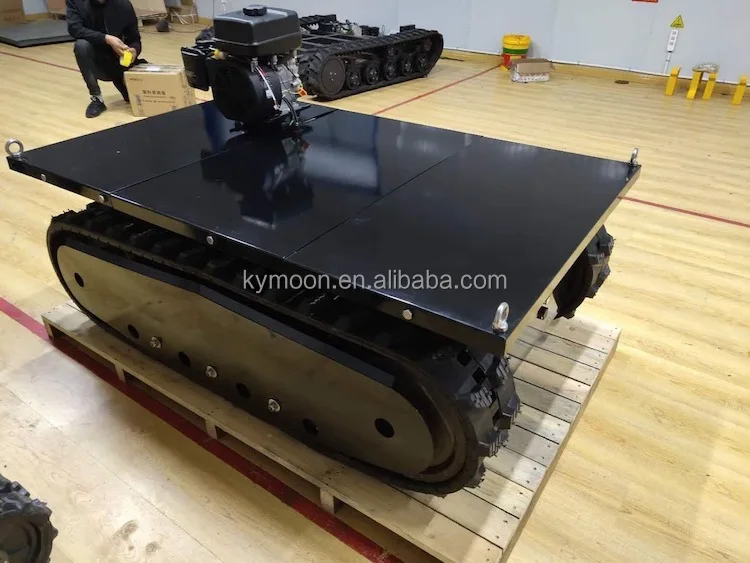 Small Robot For Ball Picking Up Chassis Rubber Track Chassis ...