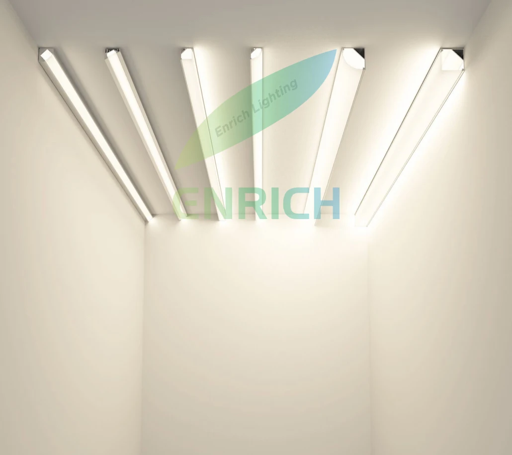 LED Aluminum Profiles Aluminum Channel Recessed Corner Plaster Pendant ...
