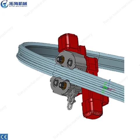 Track Installed On Parapet Wall For Window Cleaner Machine Monorail ...
