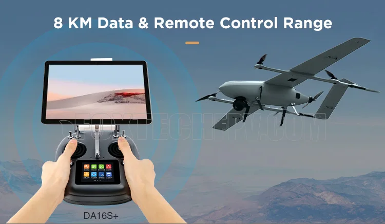 Foxtech Greatshark330 Fixed Wing VTOL Drone - Heavy Payload