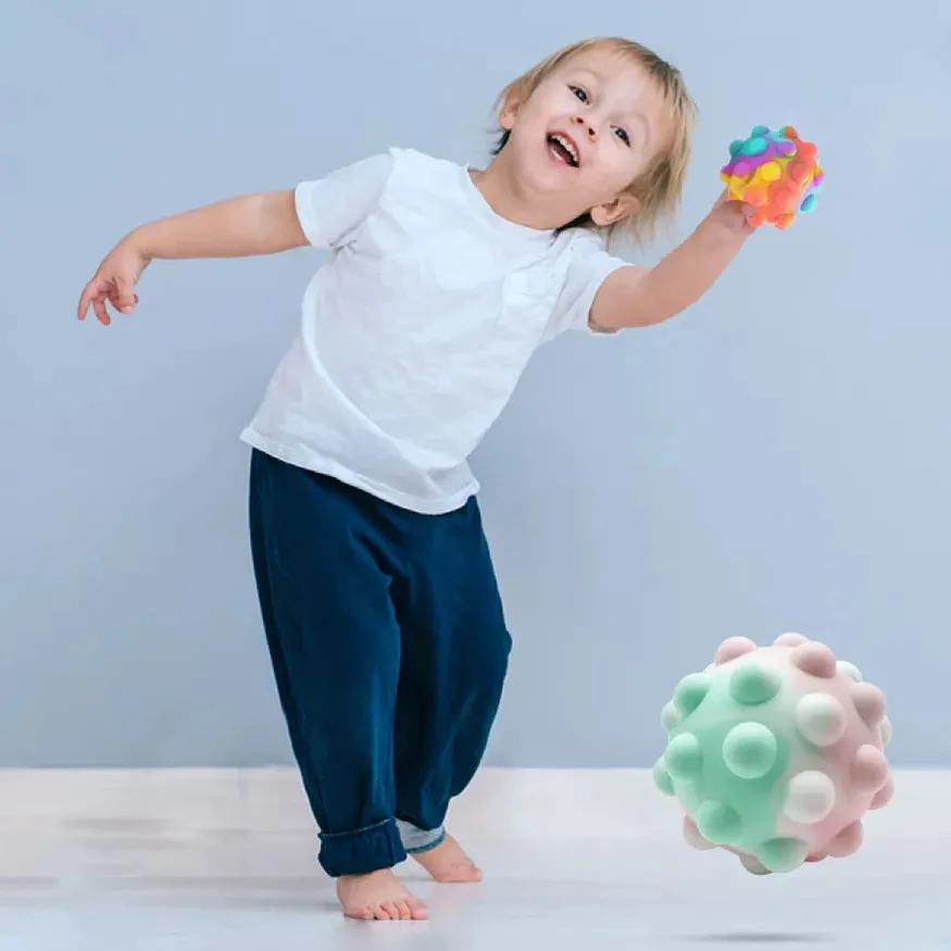 Rainbow Stress Dough Poppet Fidget Balls Sensory Ball Toys Fidget Pop ...