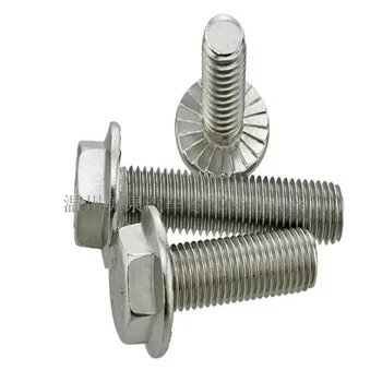 Stainless Steel Hexagon Flange Bolts M8x20 Multi Station Machine ...