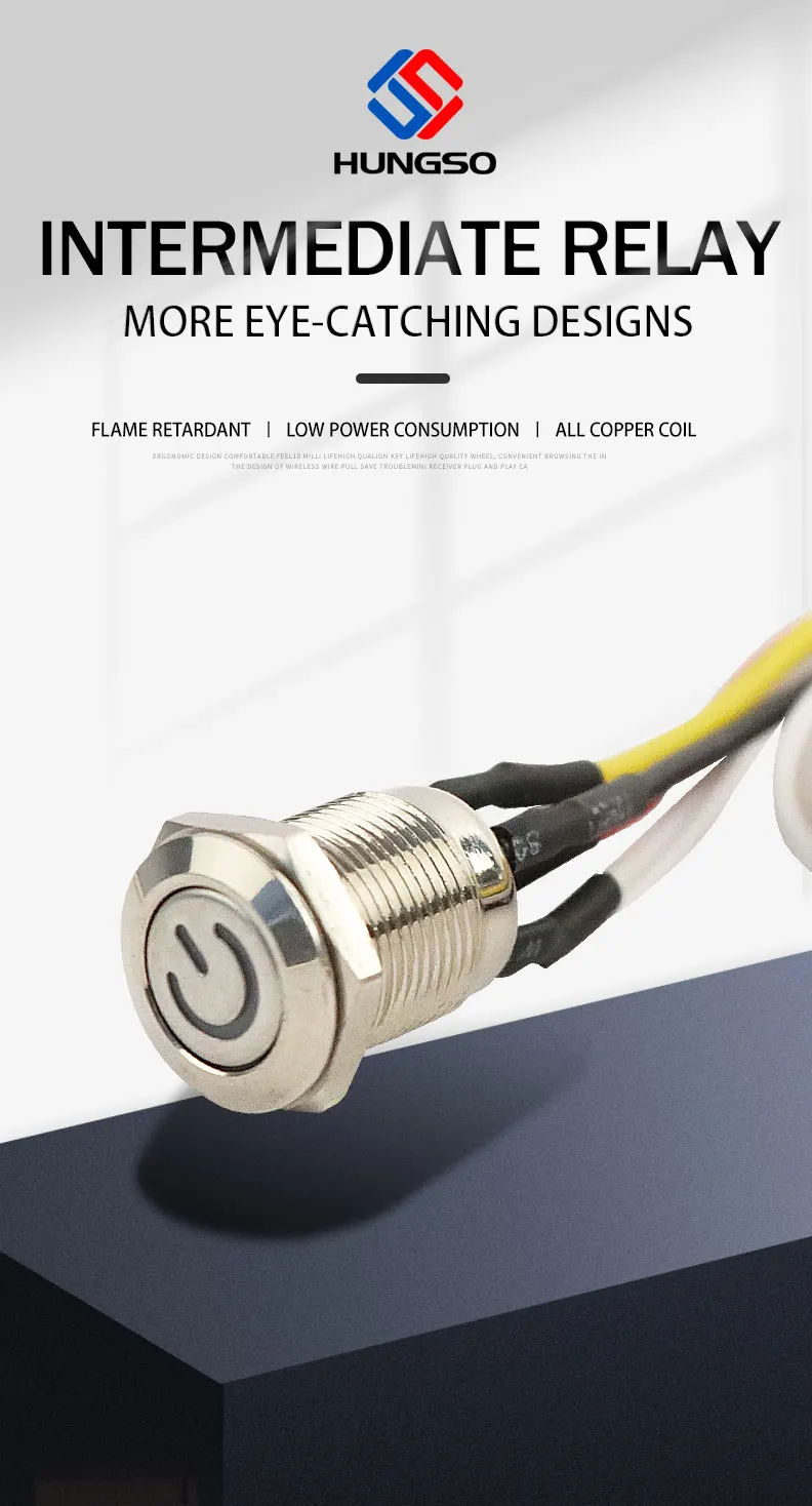 12mm 16mm 19mm 22mm Momentary Push Button Switch 5v 12v