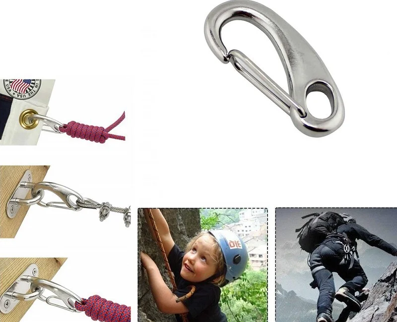 Common Industrial Flat Eye Slide Hook Quick Release Hook Stainless ...