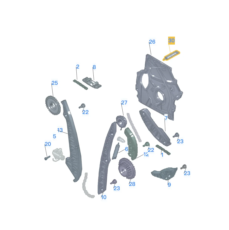 VW Audi EA888 Gen3 1.8t 2.0t Timing Chain Kit - Borgwarner