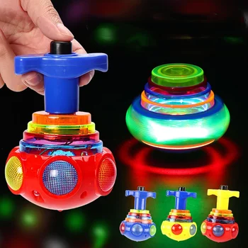 Hot Sale Cartoon Electric Led Light Up Gyroscope Flashing Musical ...