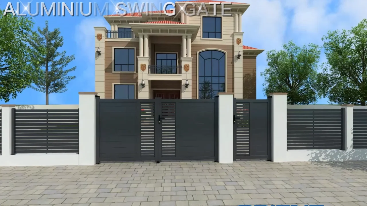 House Main Gate Designs Simple Aluminum Modern Front House Gate Designs ...