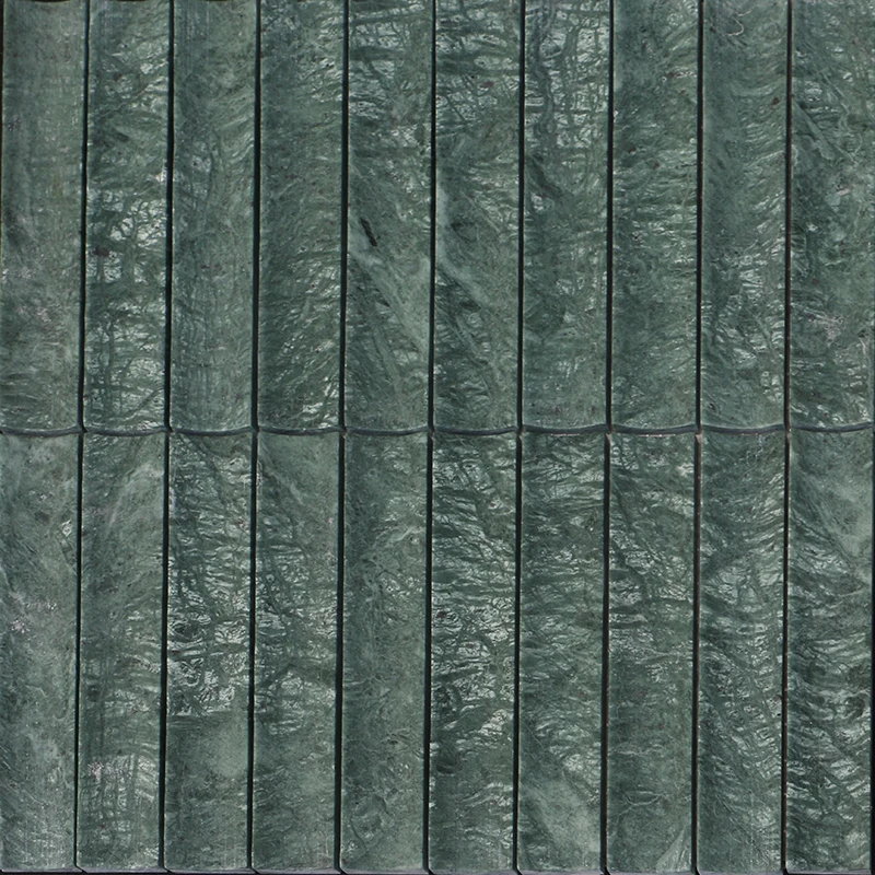 Carrara White Fluted Marble Mosaic Tiles Personalized Background Wall ...