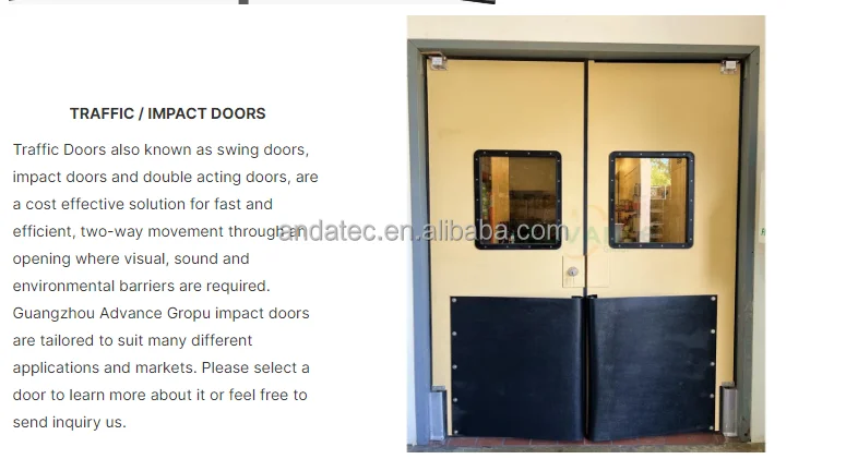 Commercial Kitchen Stainless Steel Glass Swinging Door | Durable ...