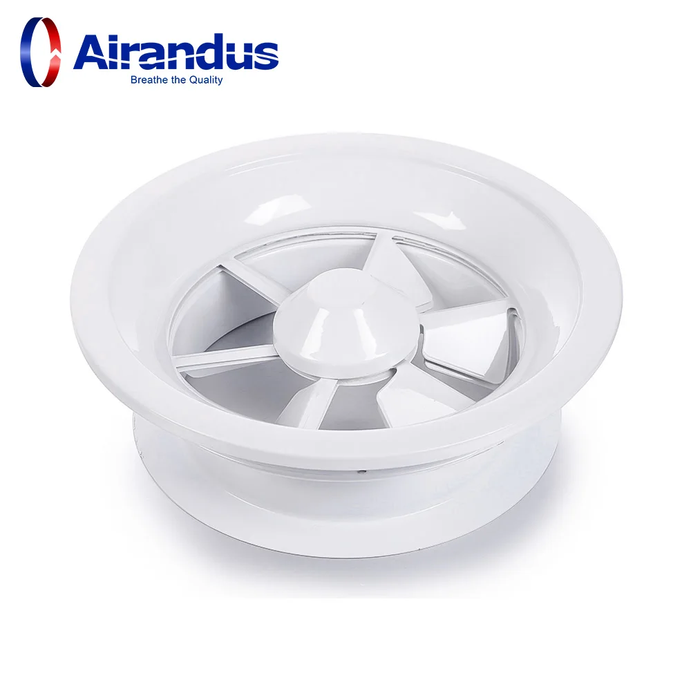 Round Swirl Diffuser for HVAC Air Ventilation with Aluminum ABS Steel ...