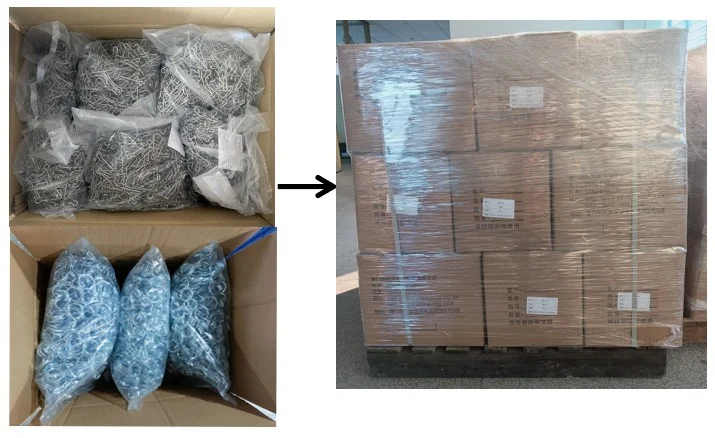 U Shaped Button Kayak Paddle Push Button Spring Clips Double Buttons ...