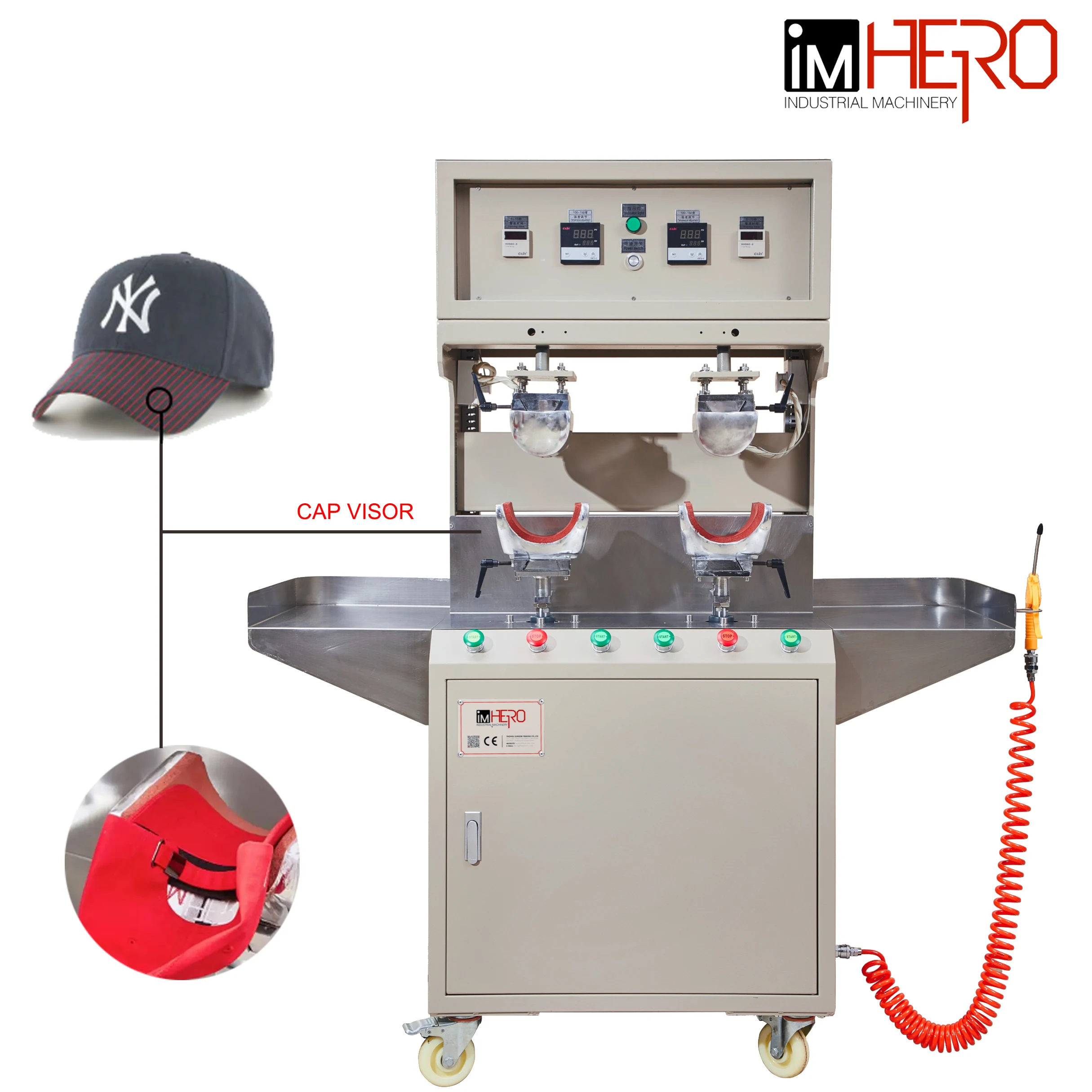 IMHERO Automatic Cap Ironing Machine - Double Heads