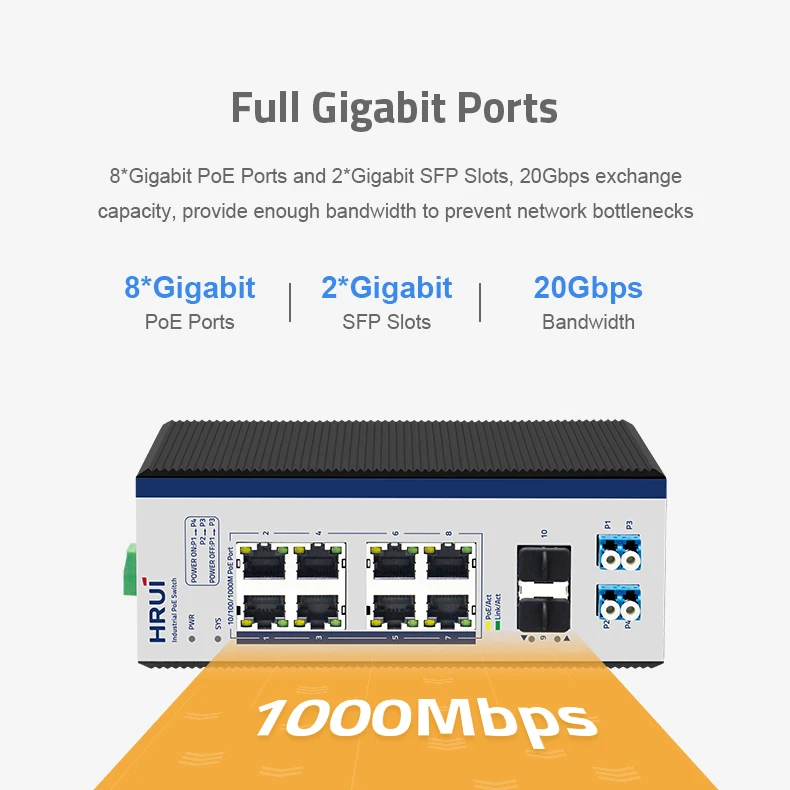 Factory Oem 8 Ports Switch Optical Bypass Industrial 8 Port Poe Switch ...