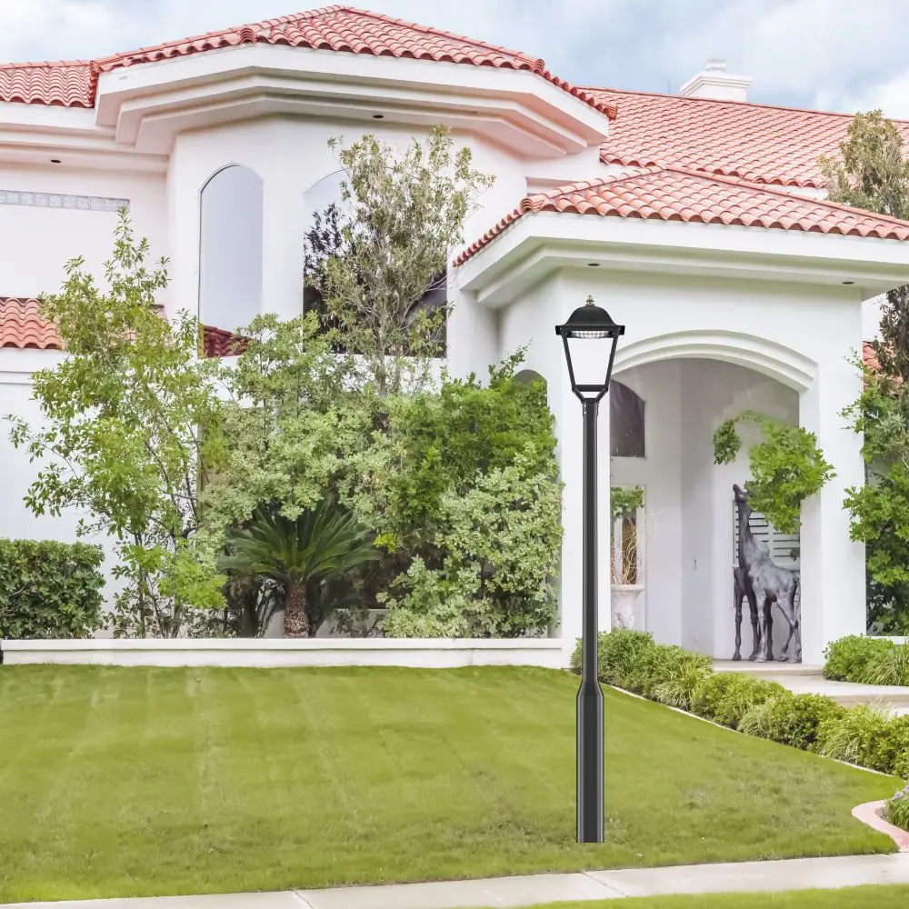 New Garden Led Light Pole Top Light 170lm/w 30w-90w Lens Waterproof ...