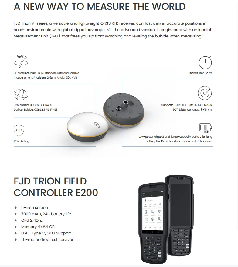 Gnss Rtk E200 - Precision Positioning for Construction