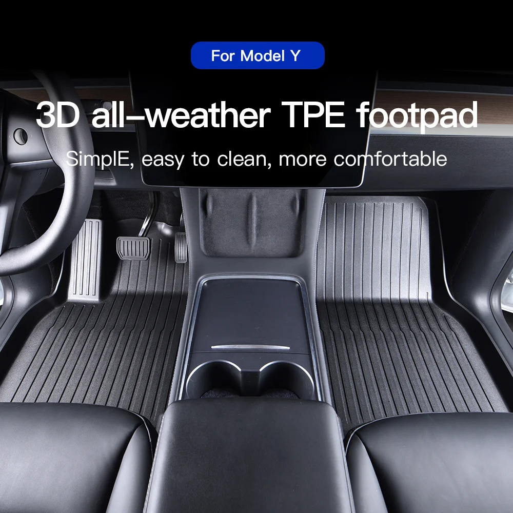 New All Weather 3d Car Mats For Tesla Model Y Customized Car Floor Mat ...