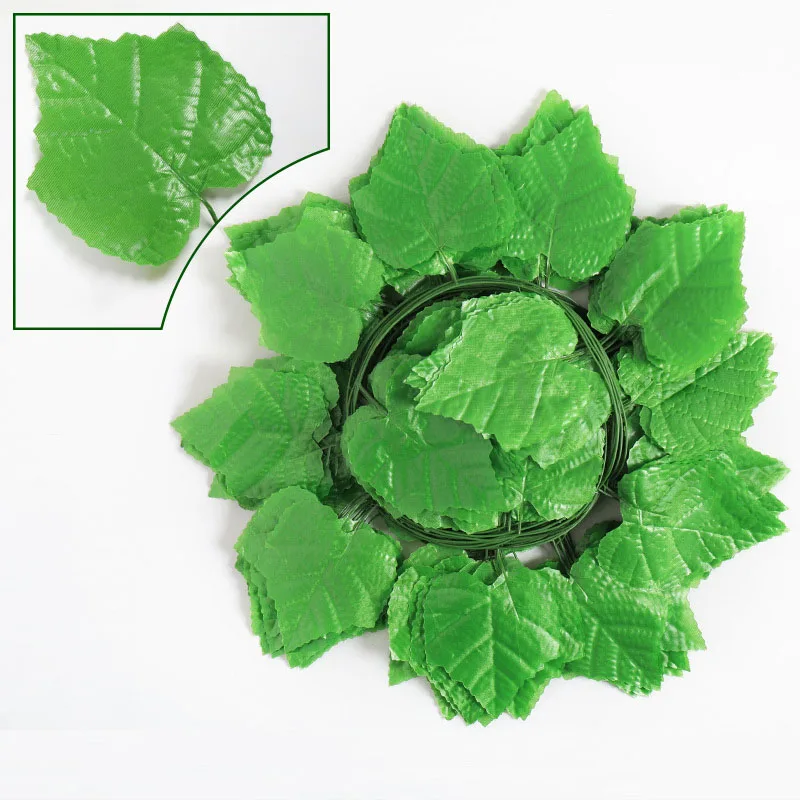 Joy Artificial Plant Vines For Home Decoration Grape Leaf Plastic ...