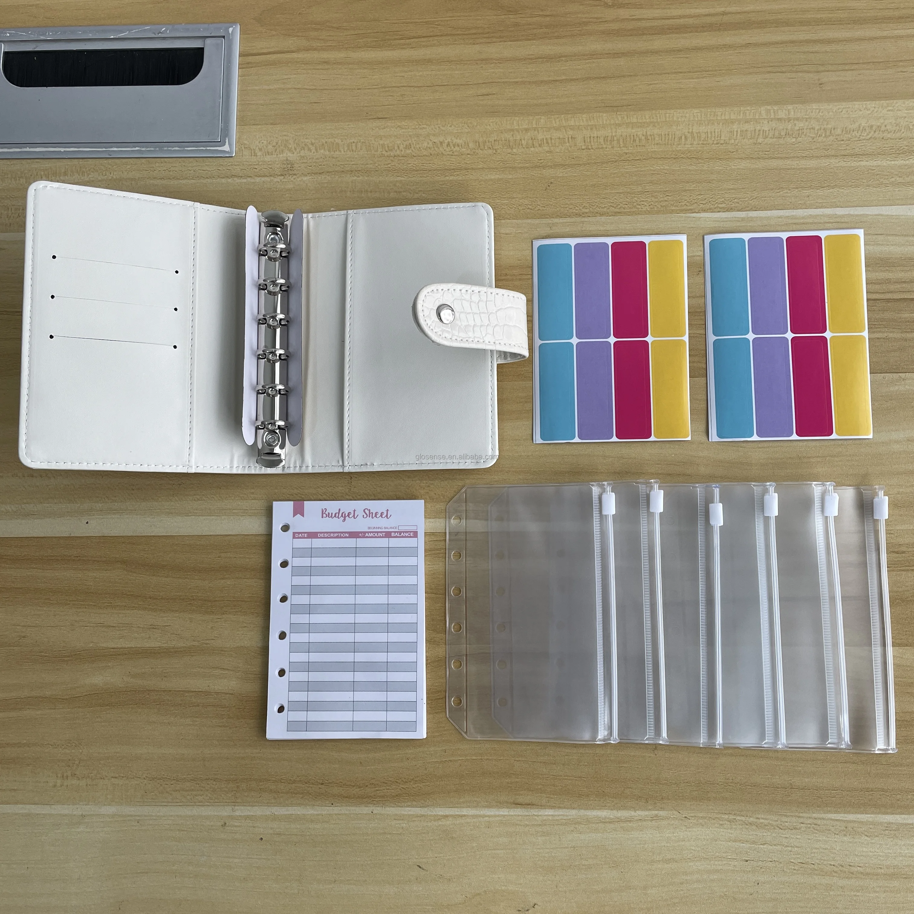 Cash Envelope Wallet Mini Notebook Journal Planner Organizer 6 Ring A7 ...