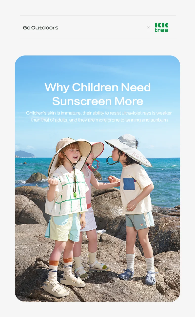 KOCOTREE UV Sun Protection - Big Kids Bucket Hat with Neck Cover