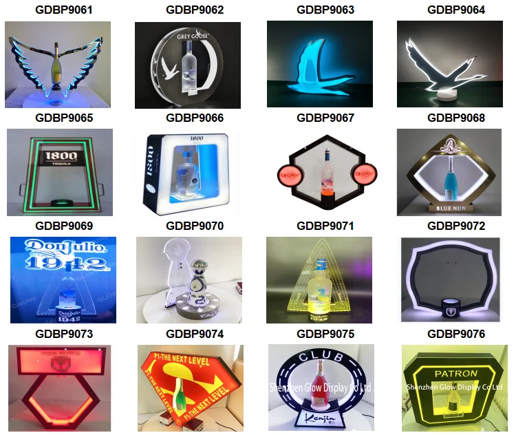 Led Logo Sign Board Customized Champagne Glorifier Marquee Led Letters ...