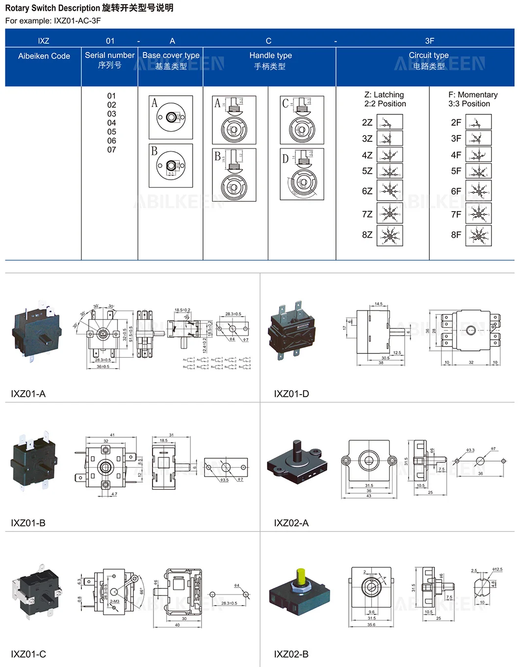 3 Gears Rotary Switch 16a 250v 3 Speed Blender Switch Rotary Switches ...