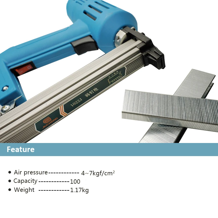 Wisdom 1022j Pneumatic Industrial Nail Gun Wide Air Stapler High ...