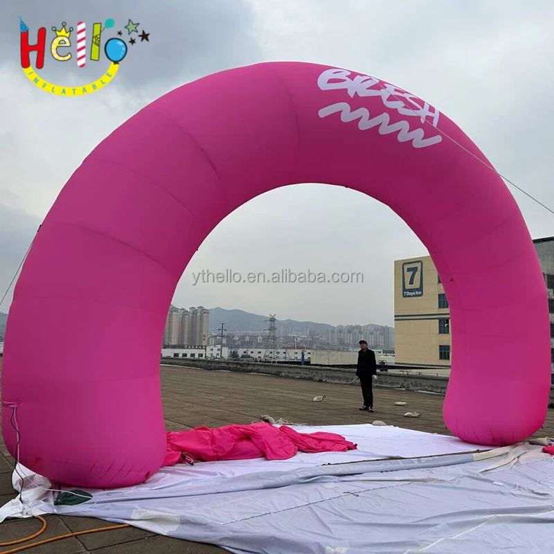 Customized Inflatable Sign Logo Event Decoration Pink Advertising ...