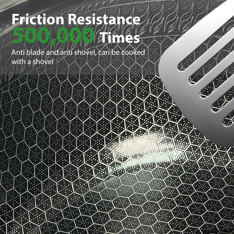 Wholesale Double Etching Honeycomb Cooking Pots and Pans Kitchen ...