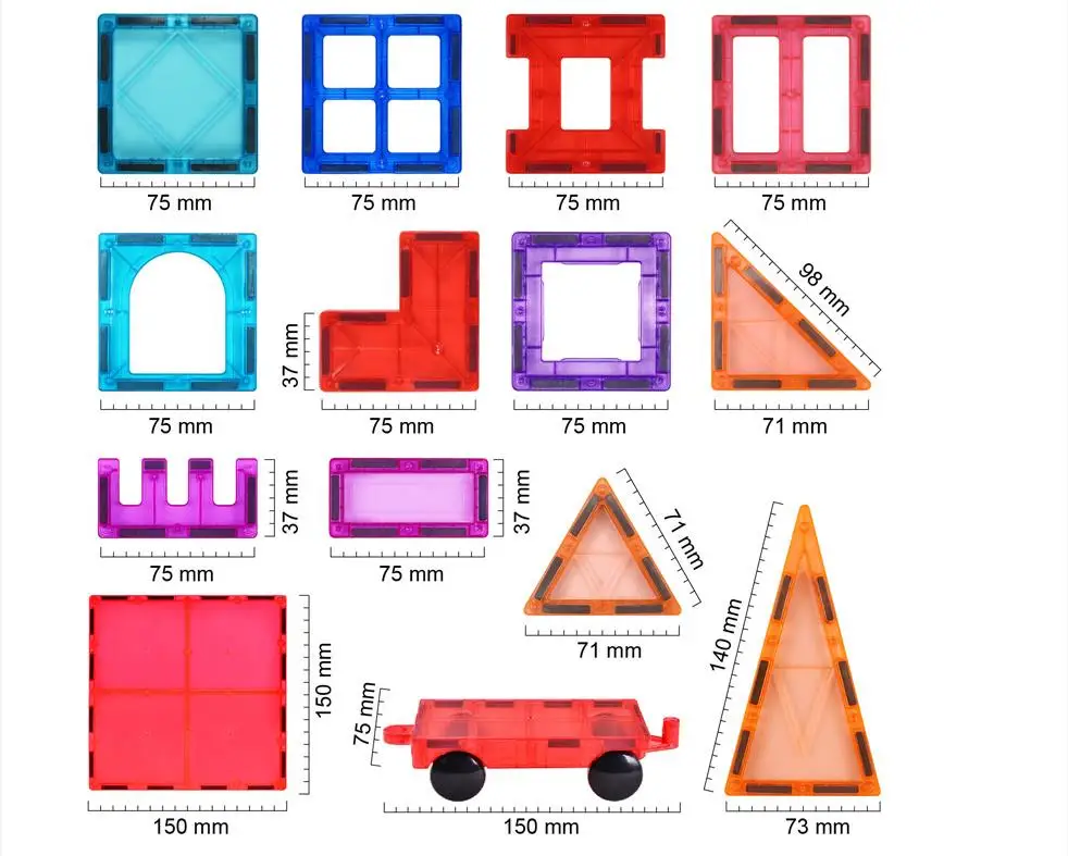 Magnetic Building Blocks Magnetic Tiles For Kids For Improved Creative ...