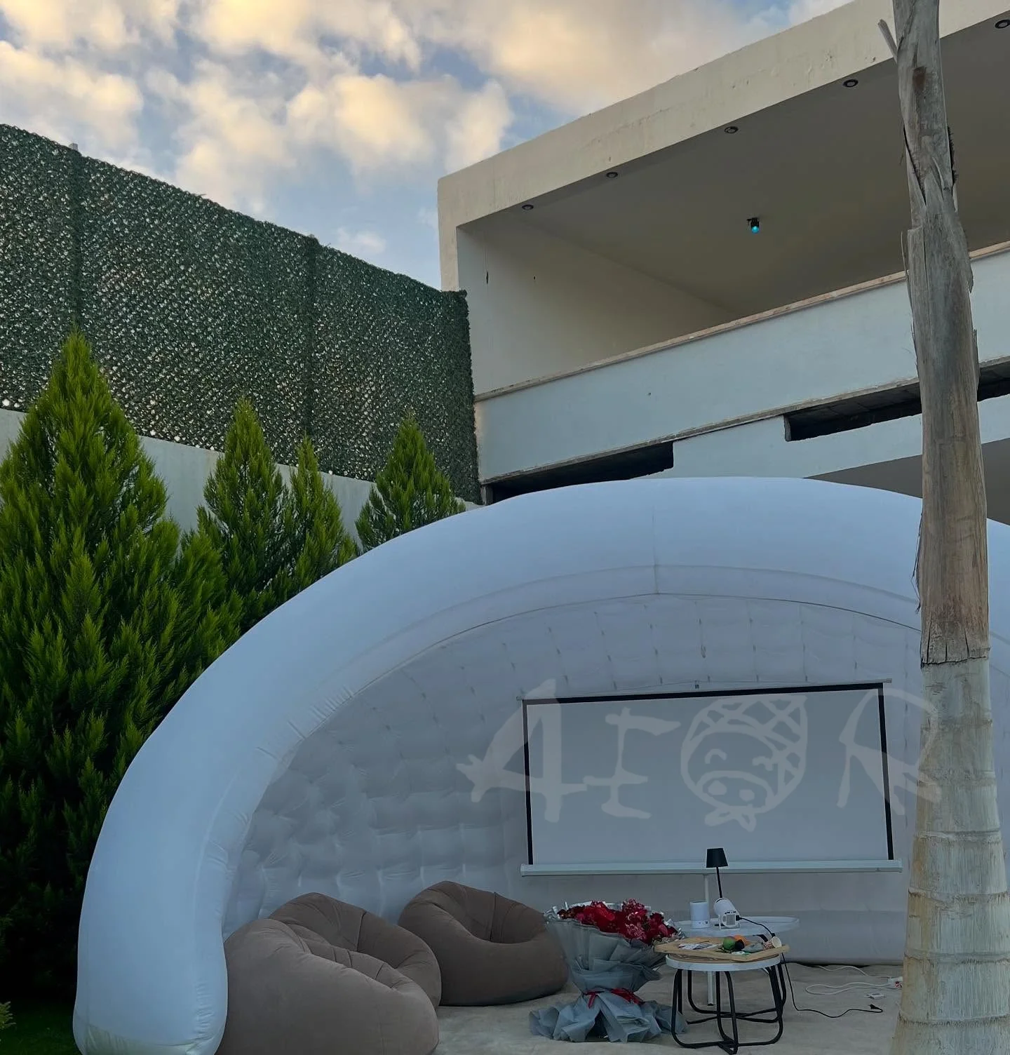 Luxury Inflatable Event Tents - Customizable White Domes