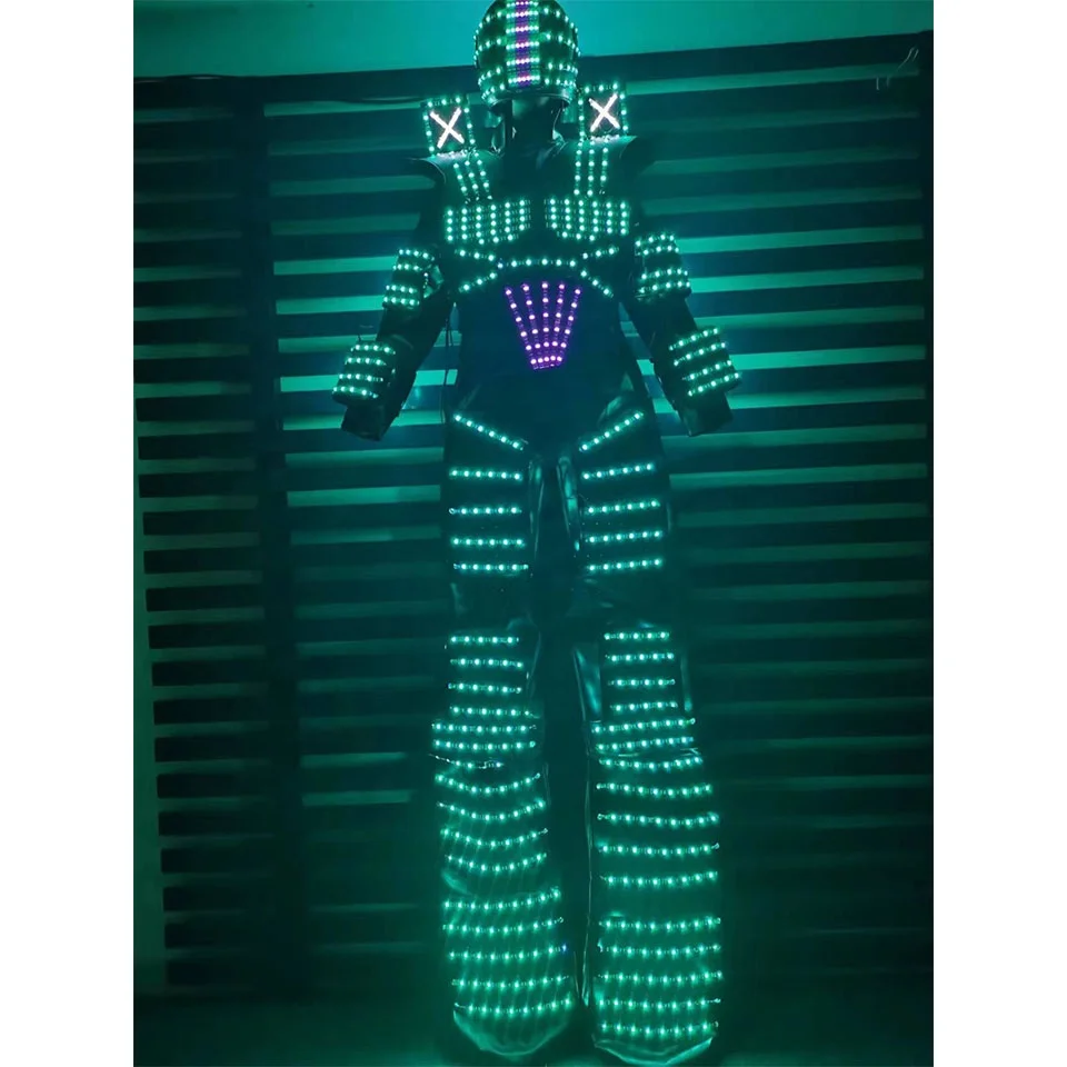 Super Predator LED Stilts Walker Robot Costume With LED Screen Led ...