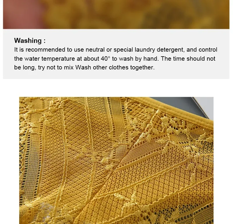 Sexy Panties Ladies Plus Size Underwear Comfort Lace Hollow Out Briefs ...