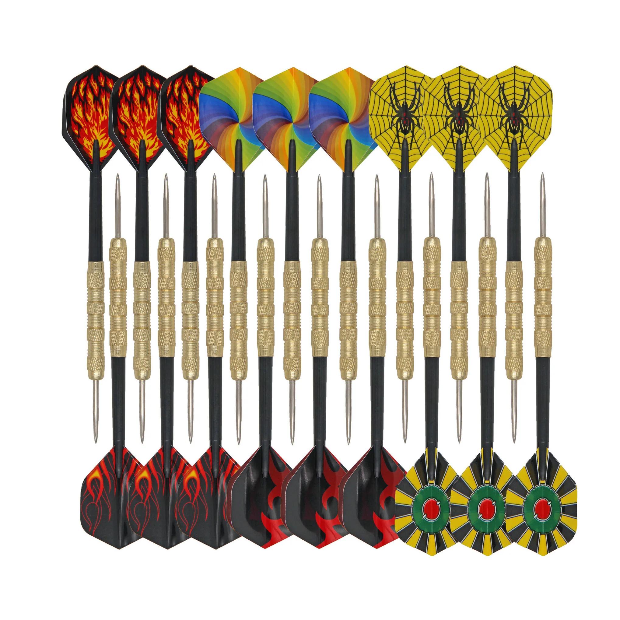 Multiple Styles Darts Flights Free Combination14g Brass Iron Dart Set ...