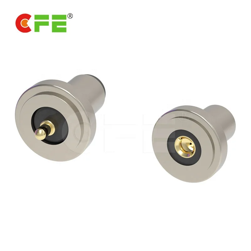 Single pin custom pogo pin connector magnetic male and female connector ...