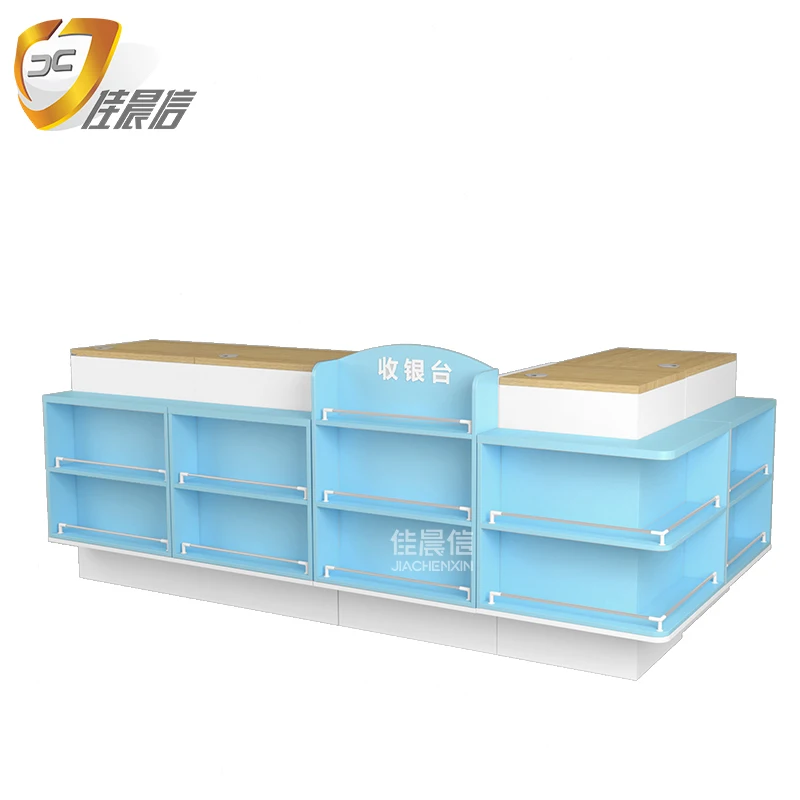 Supermarket Checkout Counter Pink Baby Store Wood Cashier Toy Store ...