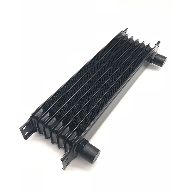 Universal 15 Rows An10 Oil Cooler Kits+7'' Electric Radiator Fan Japan ...