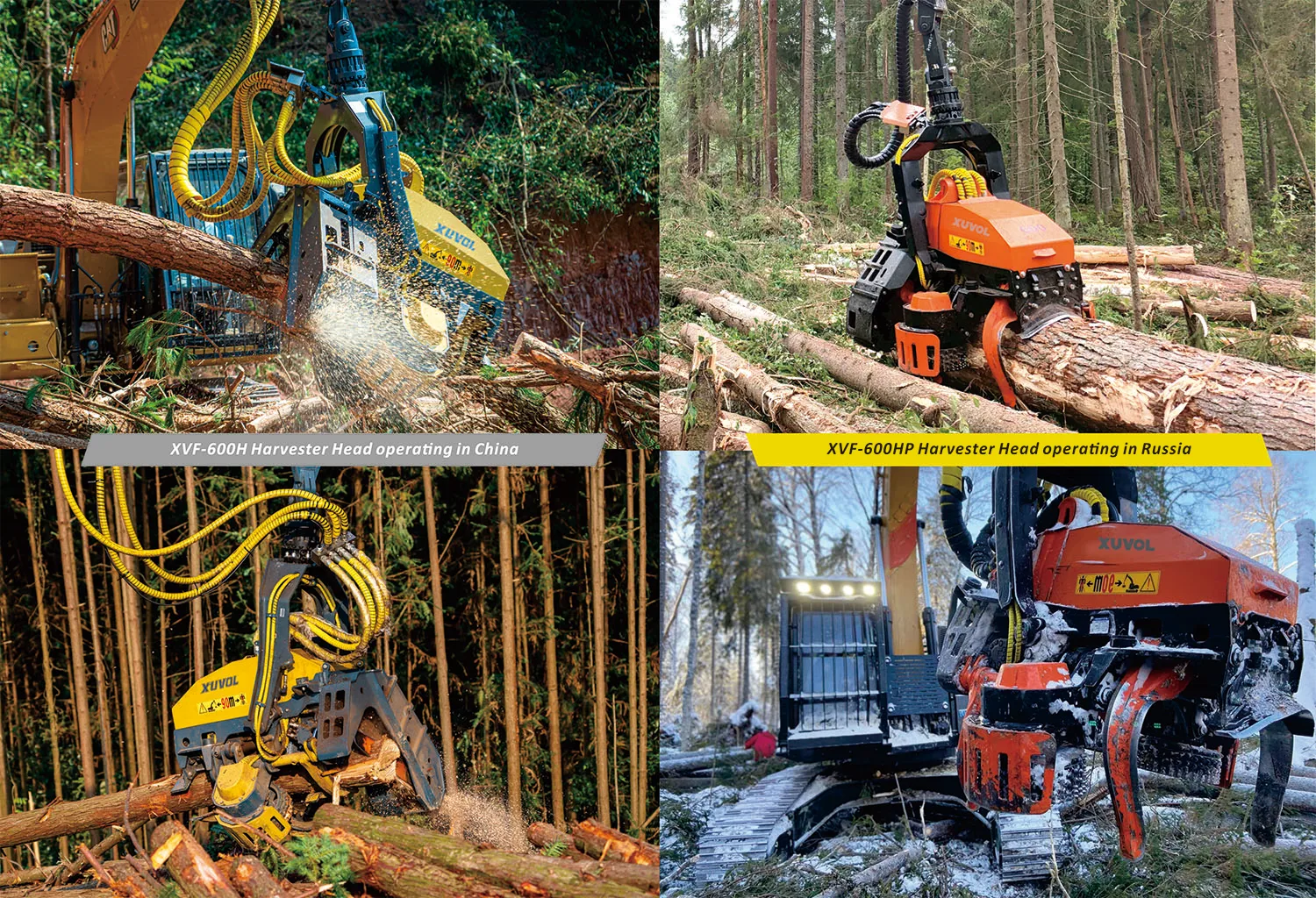 500E XUVOL Harvester Head - Gasoline Logging Machinery for Efficient ...