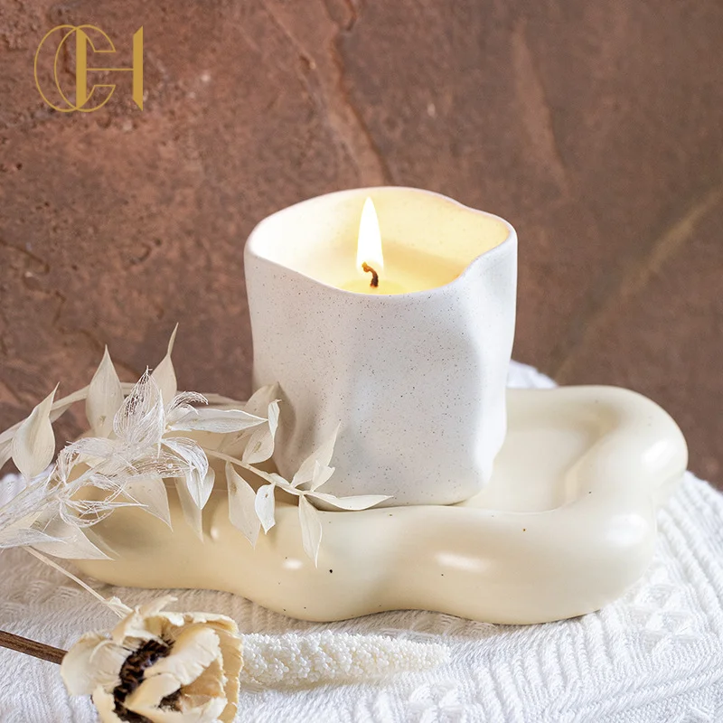 C&h Custom Pottery Clay Smell Face Design Jar Creative Ceramic Base ...